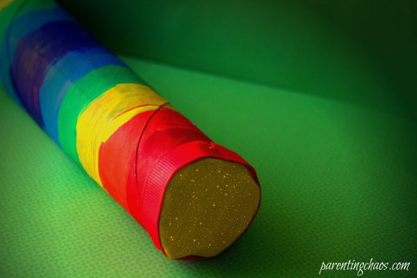 Rainbow Rain Stick Craft