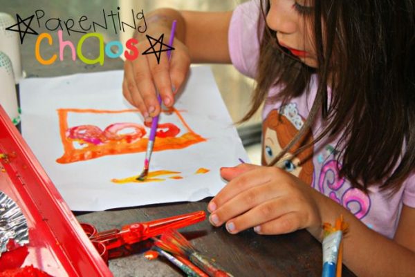 Homemade Textured Finger Paints