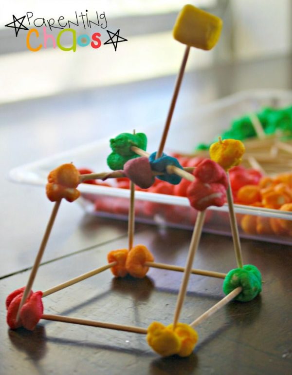 Marshmallow Toothpick Engineering for Kids