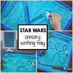 Light Saber Sensory Writing Tray ⋆ Parenting Chaos