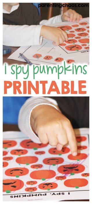 Free I Spy Pumpkin Printable ⋆ Parenting Chaos