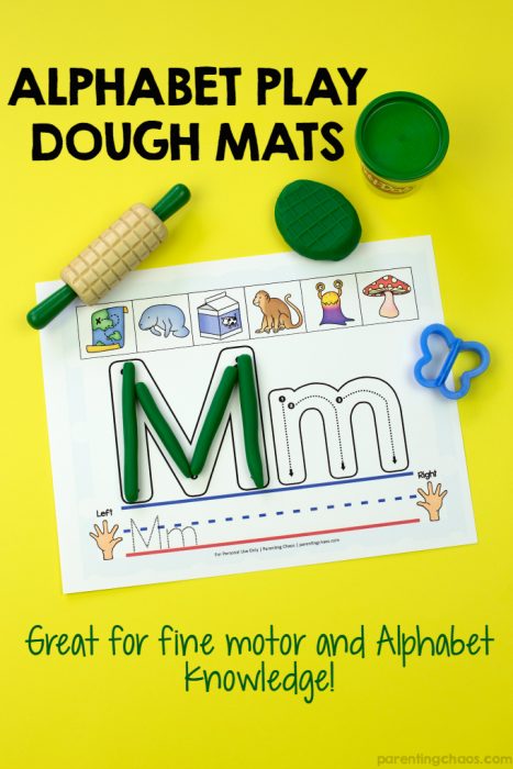 Alphabet Play Dough Mats (with Free Printable Included)