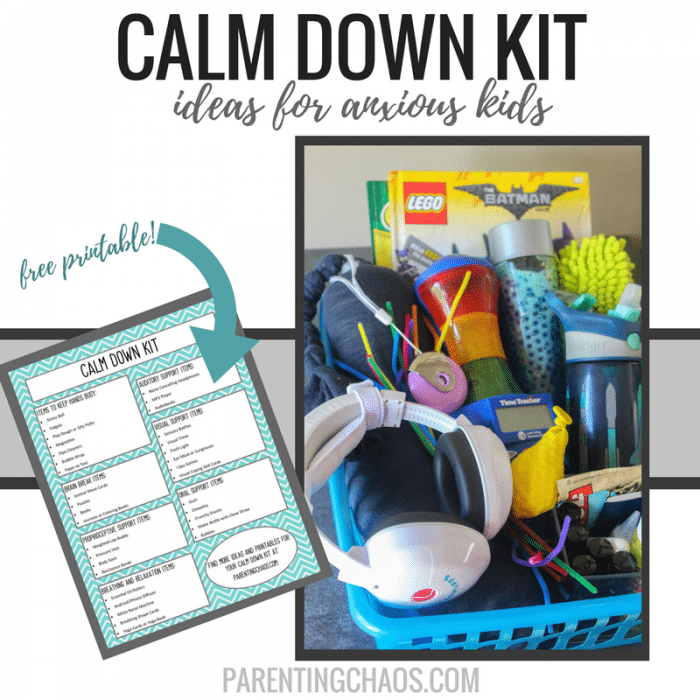 Calm Down Kit for Anxious Kids ⋆ Parenting Chaos