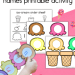 Deliciously Fun Ice-Cream Scoop Name Printable for Kids! ⋆ Parenting Chaos