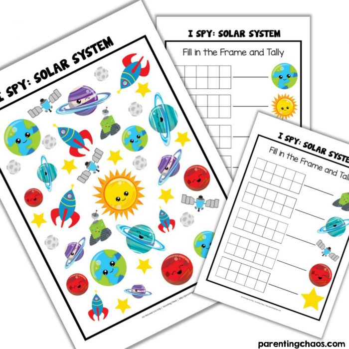 Printable Outer Space I Spy Game for Kids ⋆ Parenting Chaos