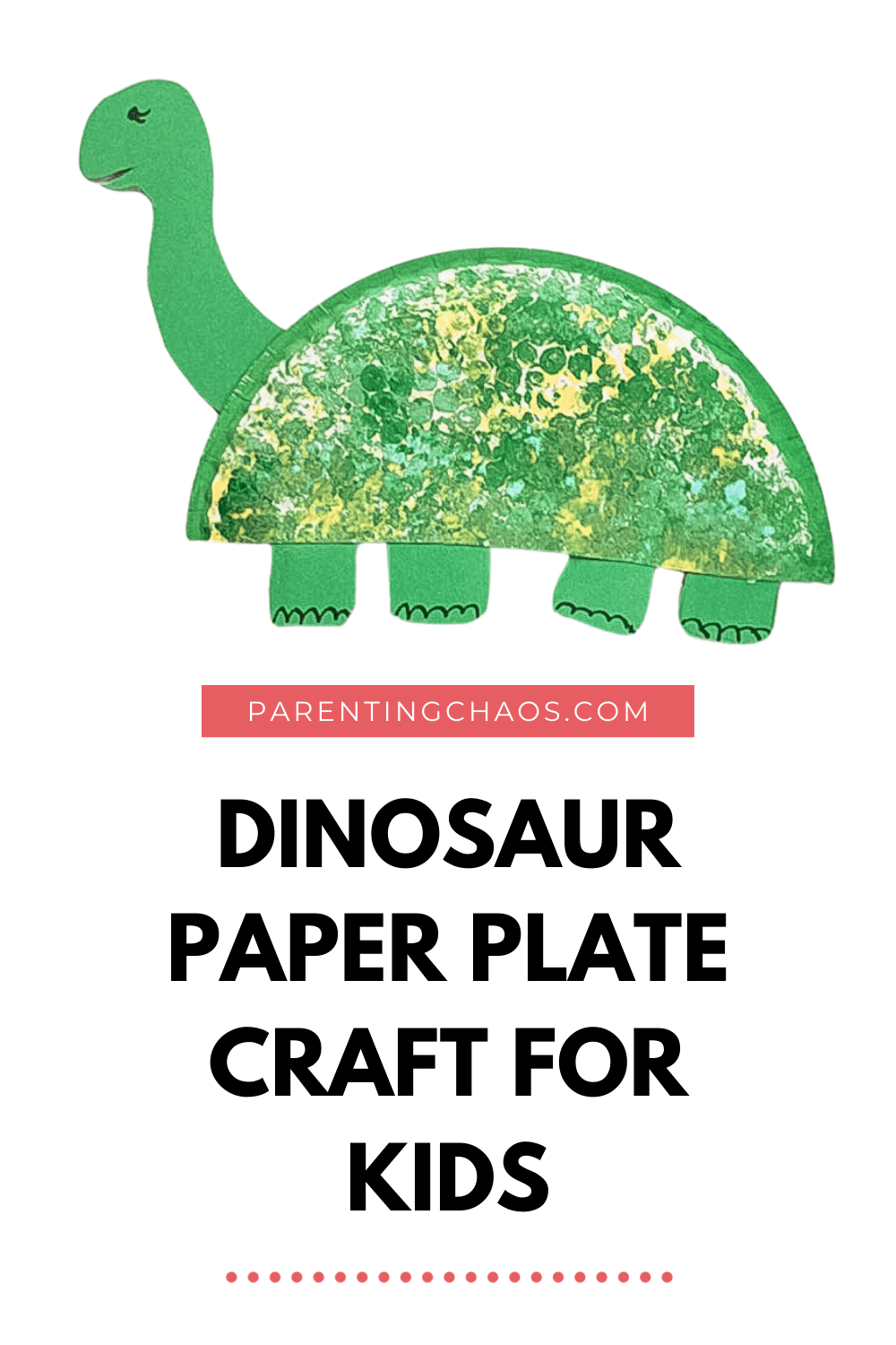 Dinosaur Paper Plate Craft ⋆ Parenting Chaos