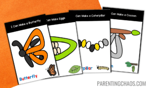 Printable Butterfly Life Cycle Playdough Mats ⋆ Parenting Chaos
