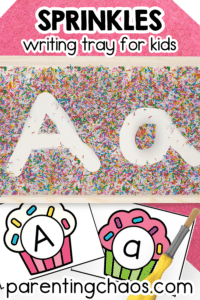 Rainbow Sprinkles Sensory Writing Tray: A Sweet Way to Learn Letters
