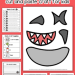 Shark Cut and Paste Craft for Kids: Visual Directions Included ⋆ ...