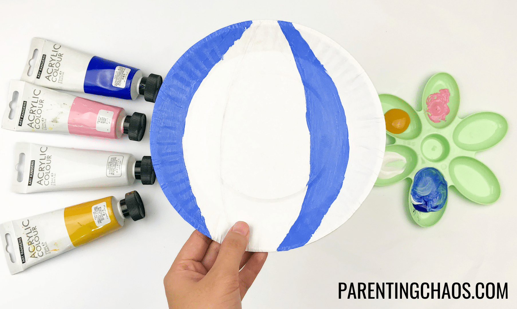 Beach Ball Paper Plate Craft for Kids ⋆ Parenting Chaos