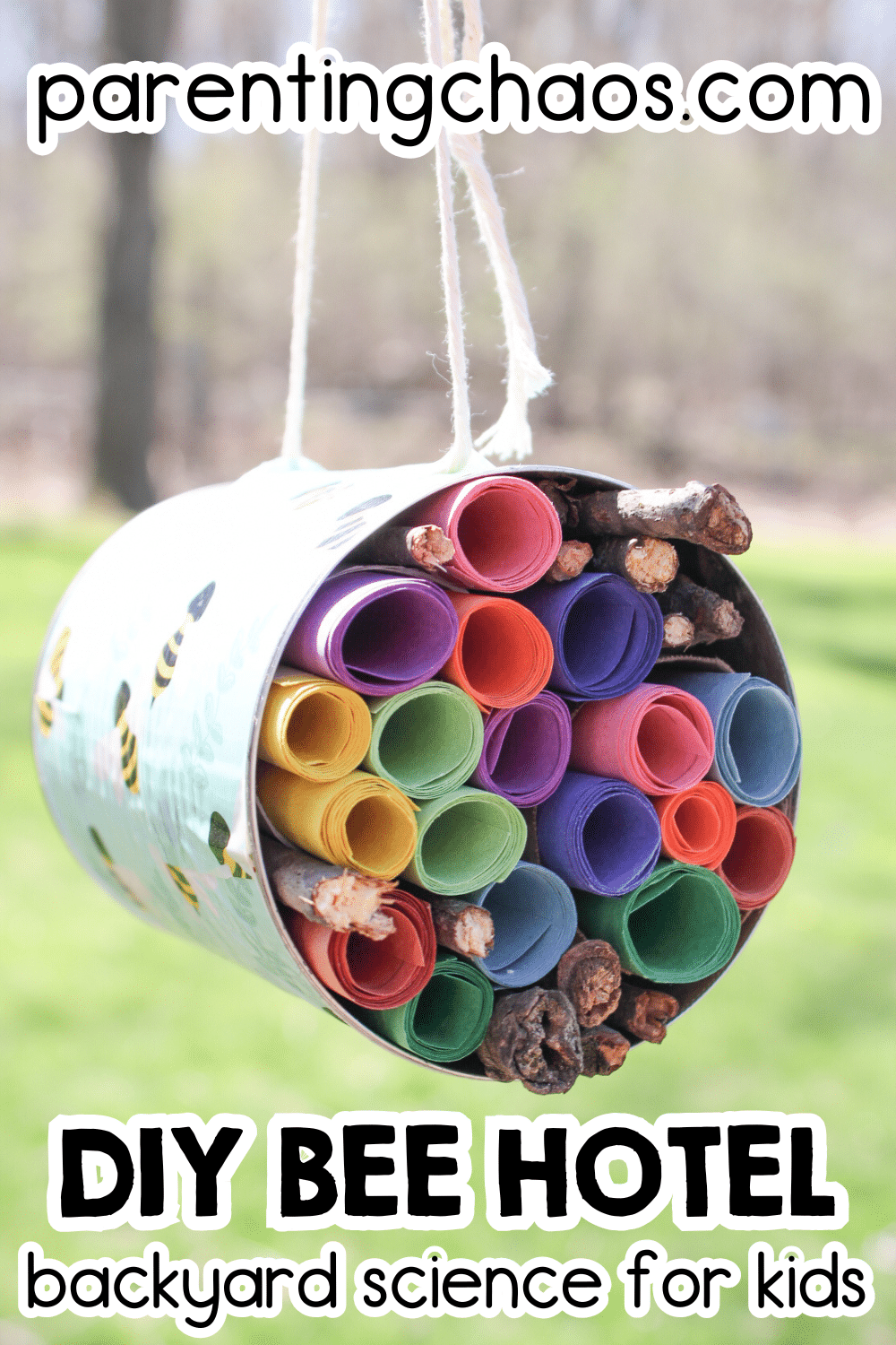 Easy DIY Bee Hotel ⋆ Parenting Chaos