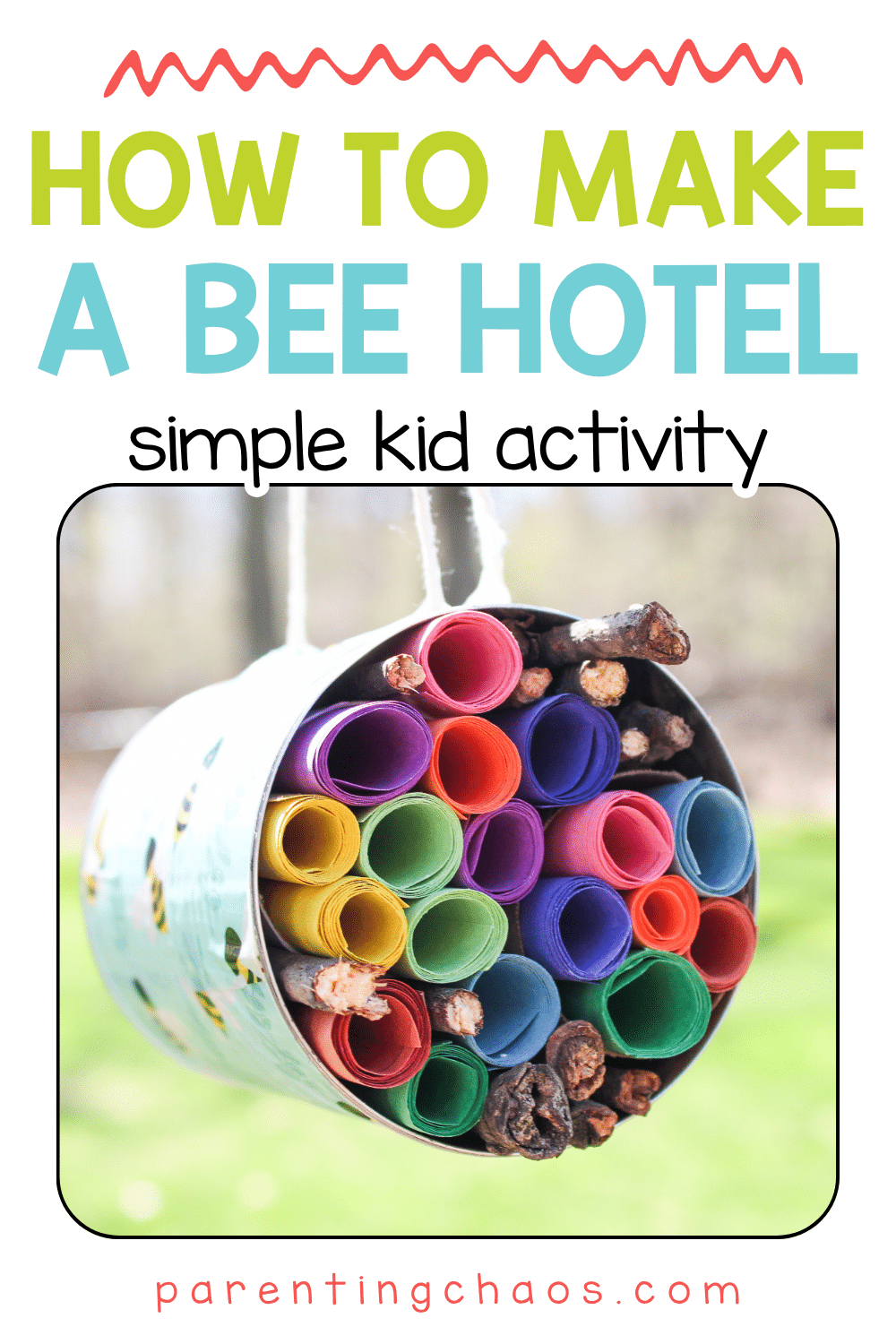 Easy DIY Bee Hotel ⋆ Parenting Chaos