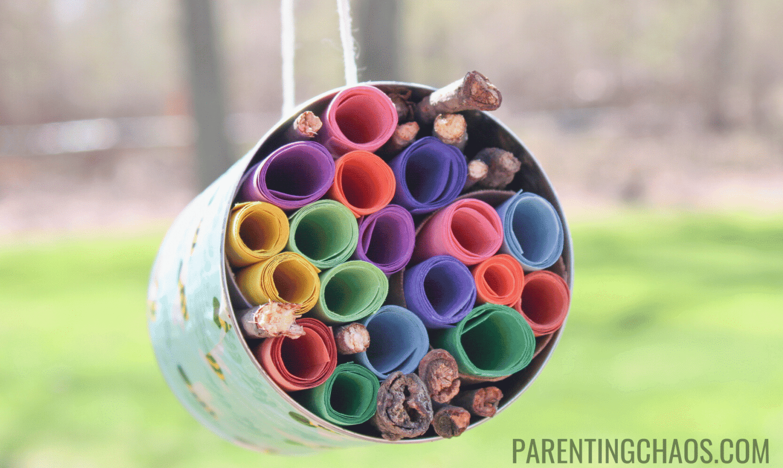 Easy DIY Bee Hotel ⋆ Parenting Chaos