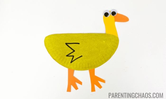 Duck Paper Plate Craft ⋆ Parenting Chaos