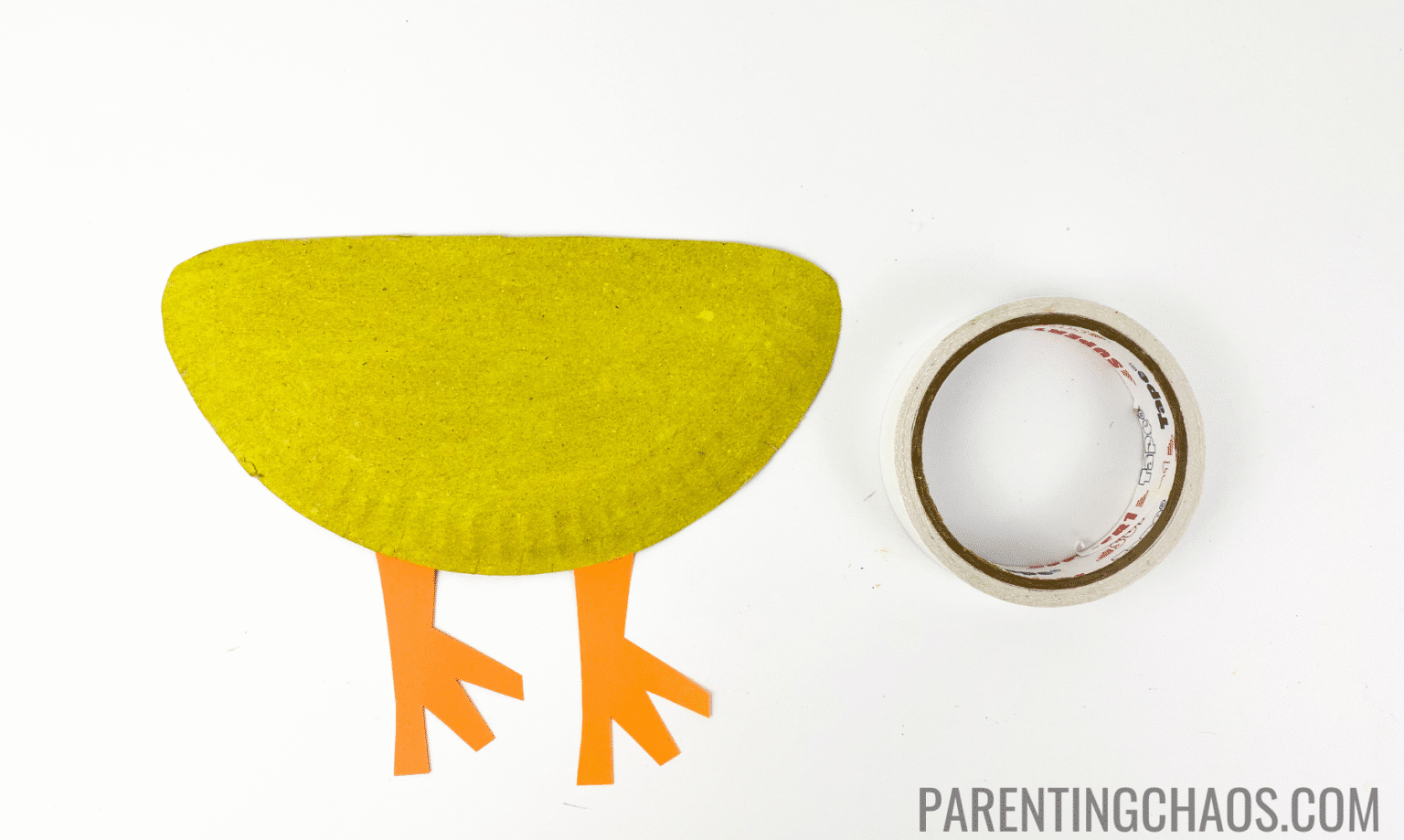 Duck Paper Plate Craft ⋆ Parenting Chaos