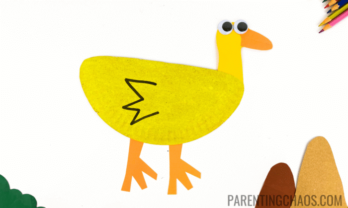 Duck Paper Plate Craft ⋆ Parenting Chaos