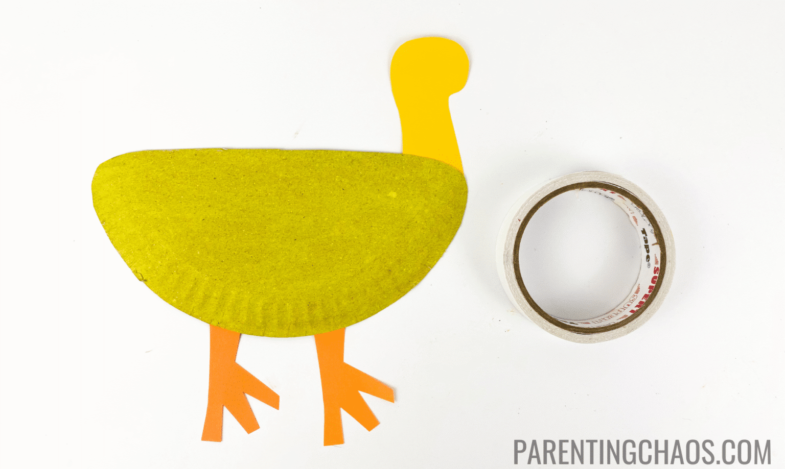 Duck Paper Plate Craft ⋆ Parenting Chaos