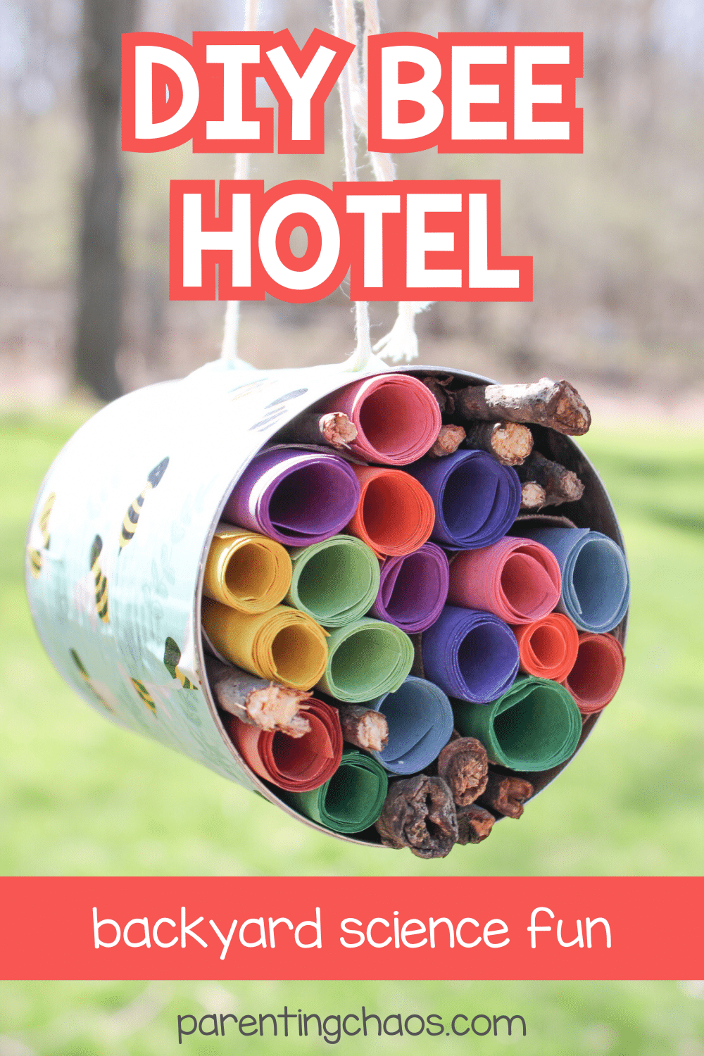 Easy DIY Bee Hotel ⋆ Parenting Chaos