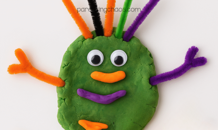 Build a Monster Play Dough Tray ⋆ Parenting Chaos