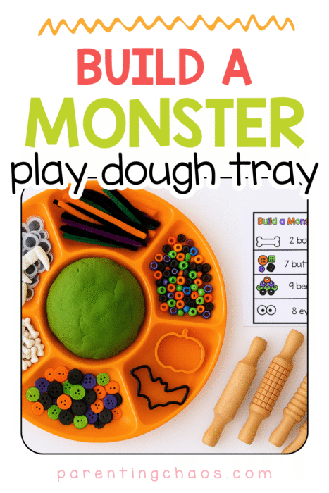 Build a Monster Play Dough Tray ⋆ Parenting Chaos