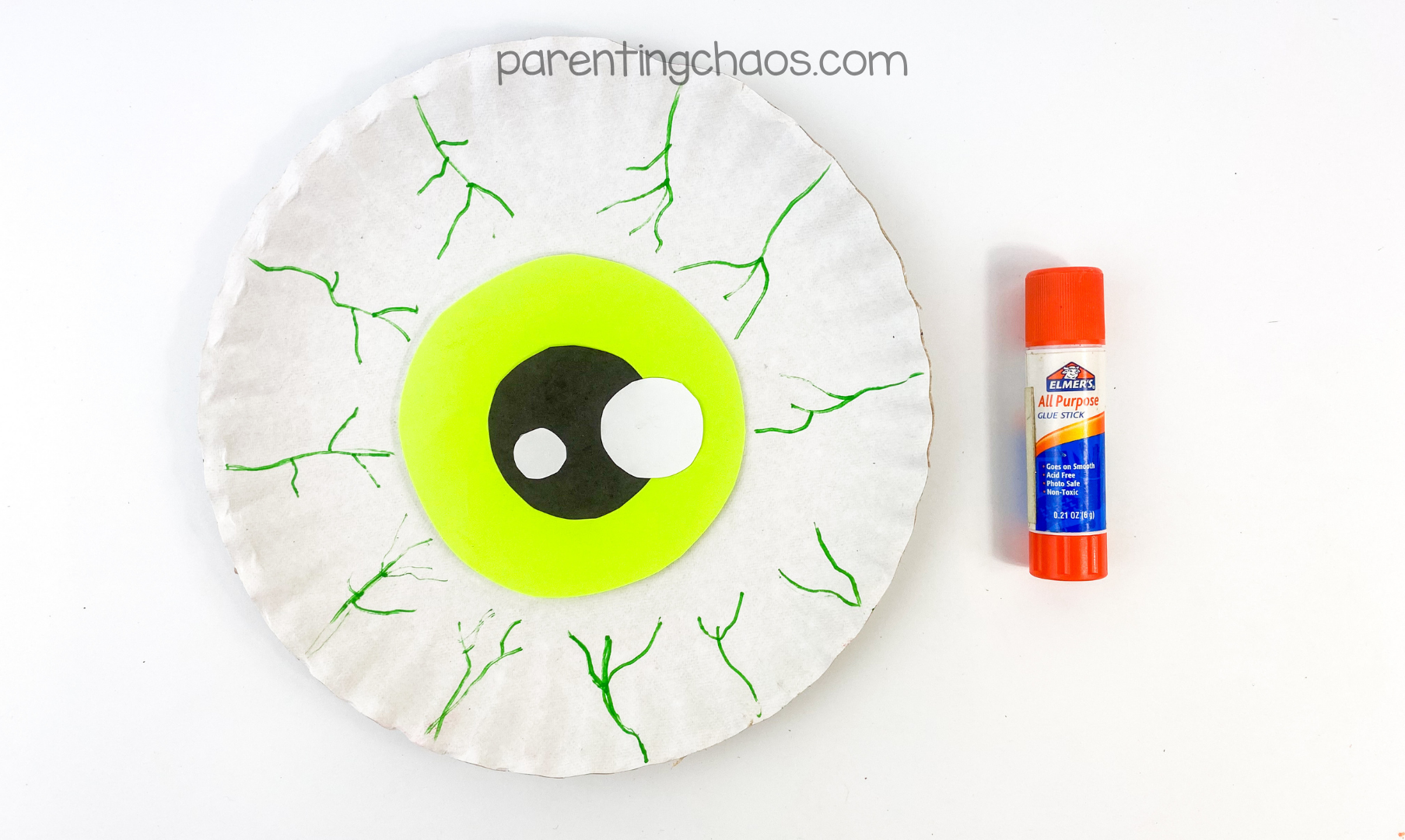 Paper Plate Eyeball Craft ⋆ Parenting Chaos
