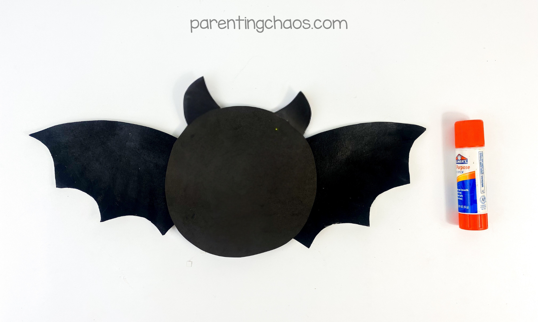 Halloween Bat Paper Plate Craft ⋆ Parenting Chaos