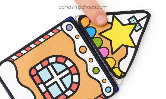 Build a Gingerbread House Magnetic Tile Printable ⋆ Parenting Chaos