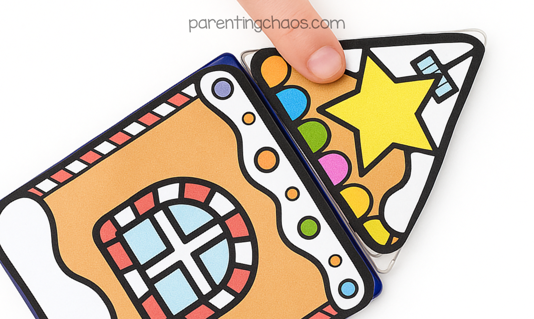 Build a Gingerbread House Magnetic Tile Printable ⋆ Parenting Chaos