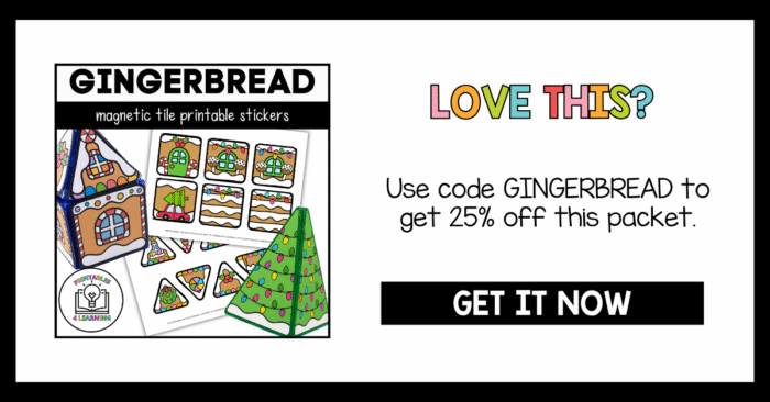 Build a Gingerbread House Magnetic Tile Printable ⋆ Parenting Chaos