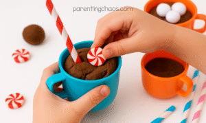 Hot Cocoa Play Dough Recipe ⋆ Parenting Chaos