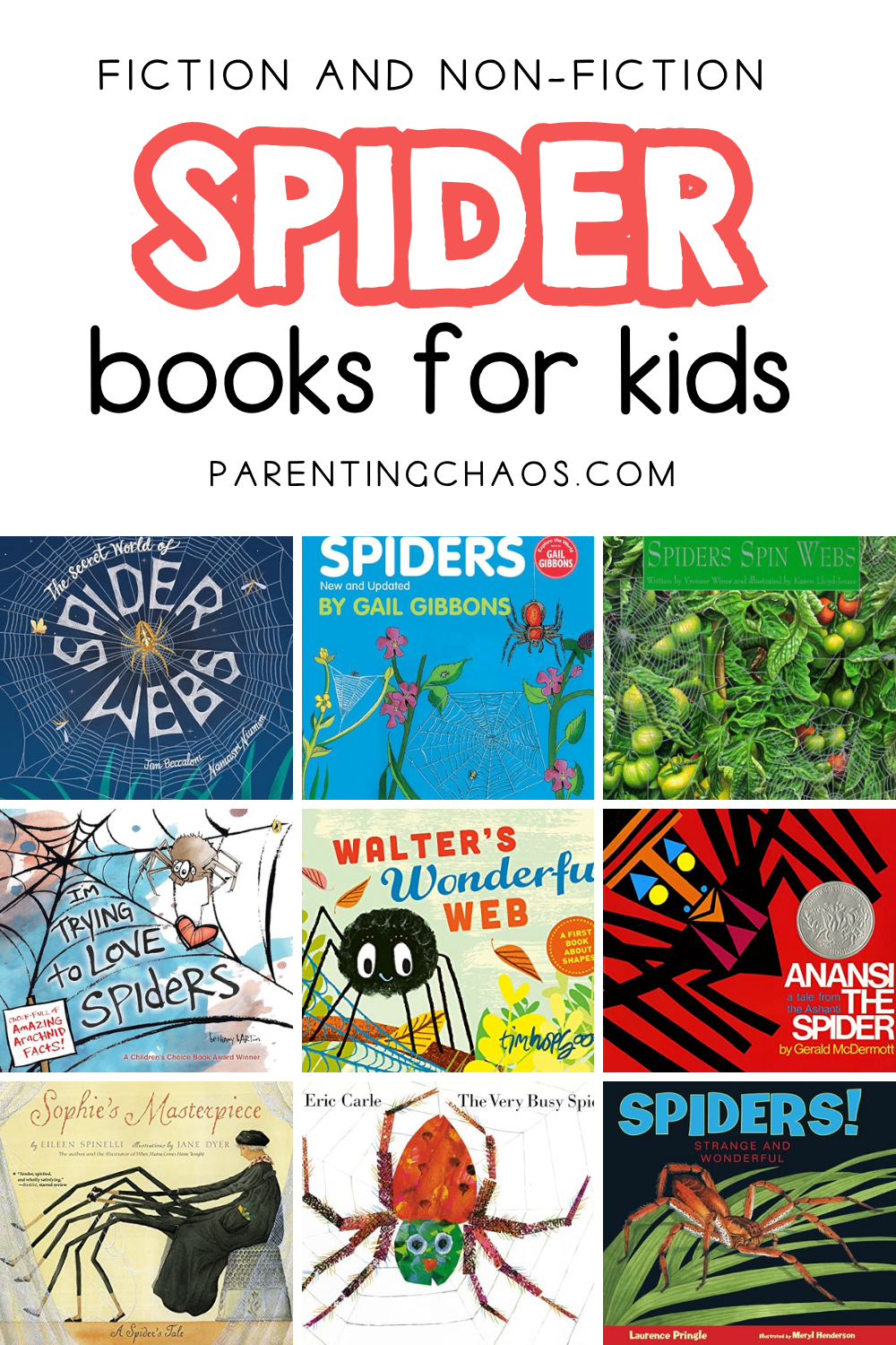 Spider Books for Kids ⋆ Parenting Chaos