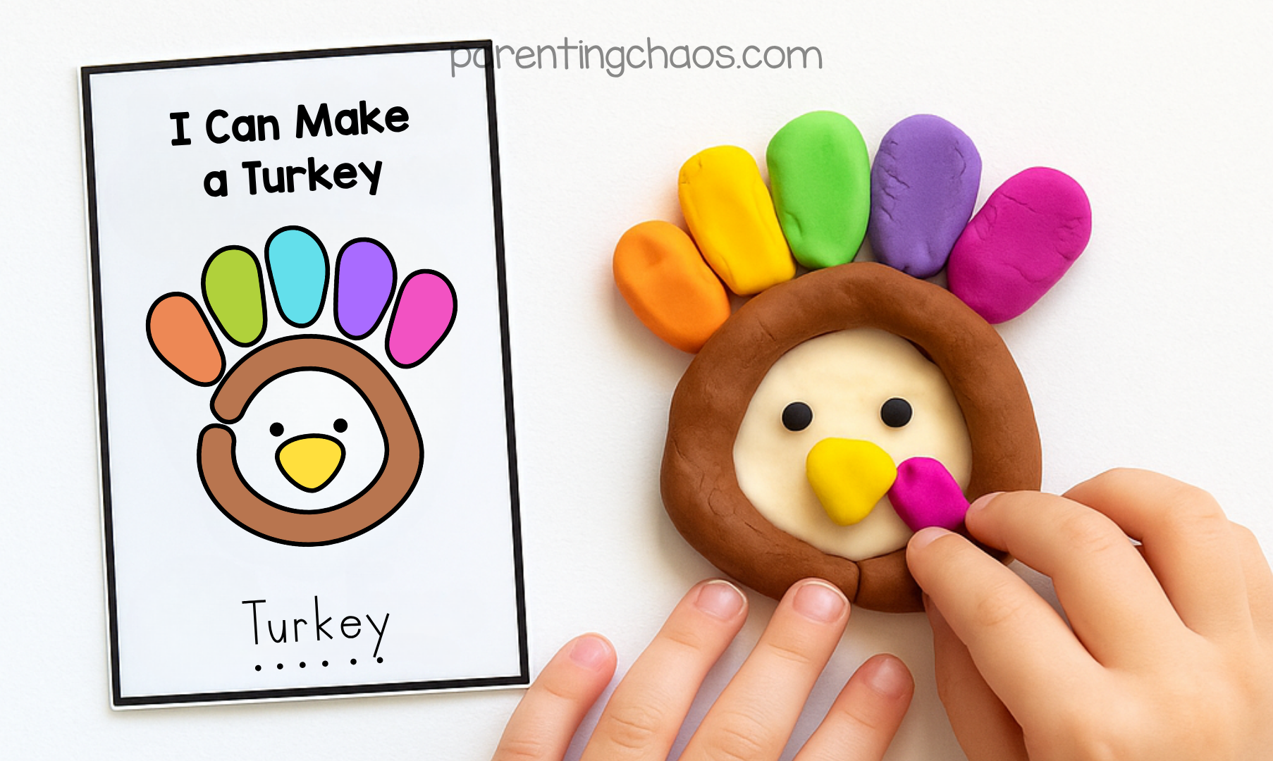 Thanksgiving Playdough Task Cards ⋆ Parenting Chaos